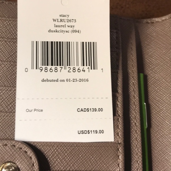 kate spade | Bags | Nwt Kate Spade Billfold Laurel Way | Poshmark